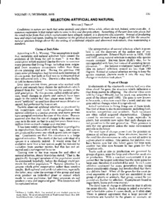 Selection: Artificial and Natural - Creation Research Society Quarterly